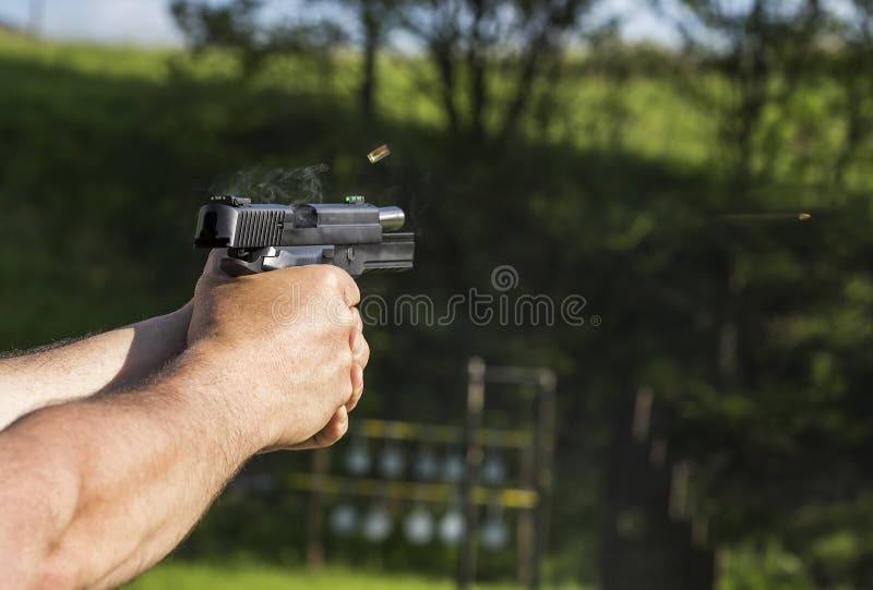 Front gun side stock image. Image of persons, material - 73289437