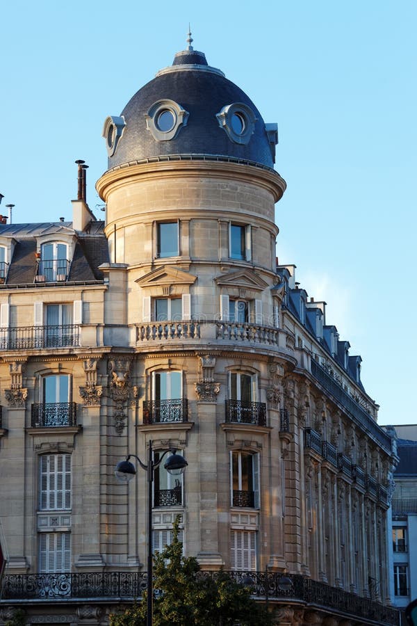 Paris Haussmann Architecture Stock Photo - Image of building, france ...
