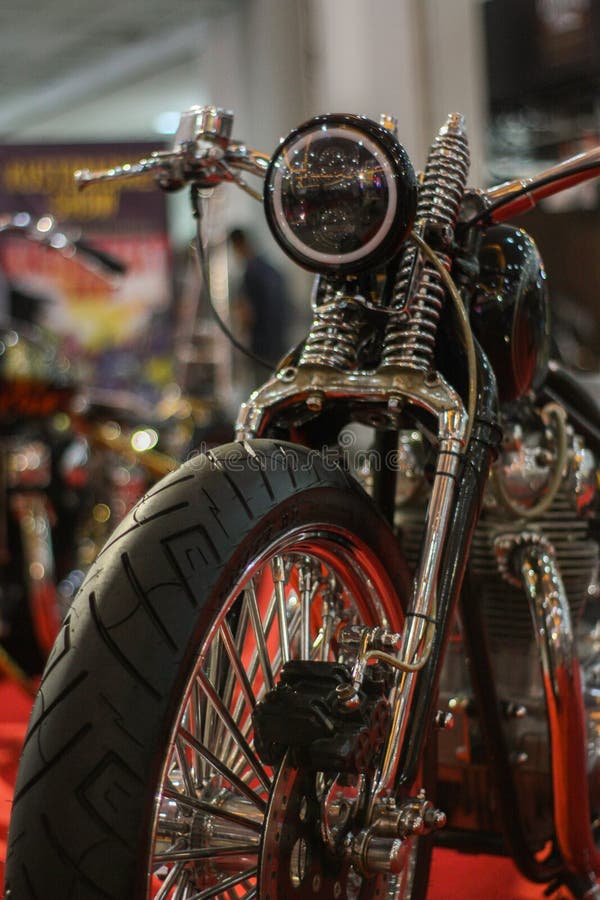 Front Head Lamp Motorcyle stock image. Image of front - 165287959