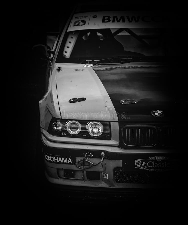 The Front Headlight of a Racing Car Editorial Stock Image - Image of ...