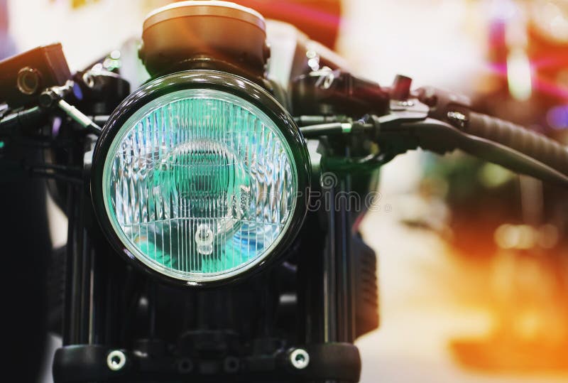 Motorcycle Led Headlight , Broken Headlight after the Accident at ...