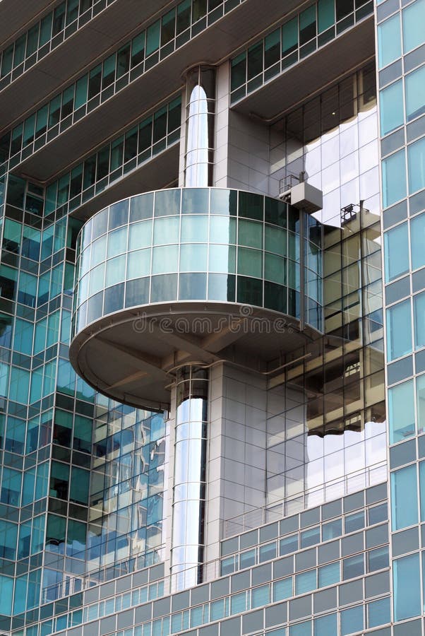 Front of High-tech Style Building Stock Photo - Image of construction ...