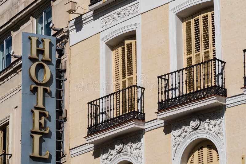 Front of Hotel stock image. Image of city, classic, vertical - 50871731