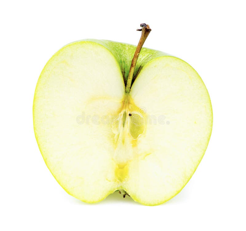 Front Inside View of Tasty Juicy Apple Stock Photo - Image of cross ...