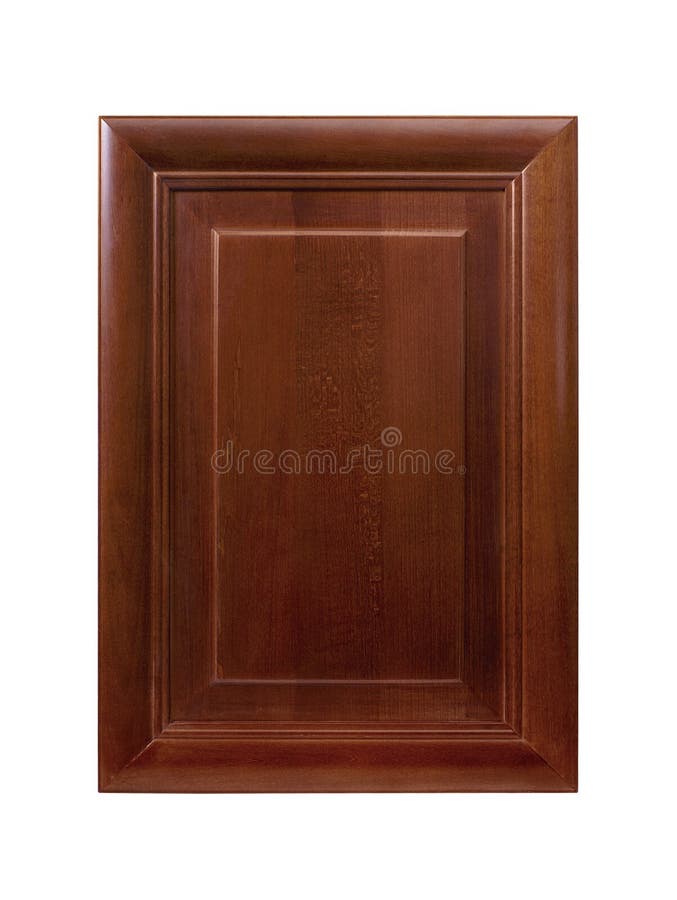 Front Kitchen Wooden Frame Cabinet Door Isolated on White Stock Image ...