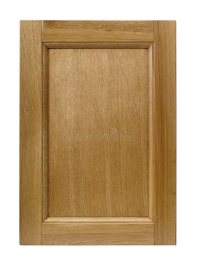 Front Kitchen Wooden Frame Cabinet Door Isolated on White Stock Photo ...
