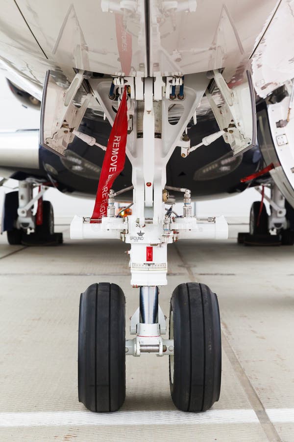 Front Landing Gear Light Aircraft Stock Photo - Image of success, gear ...