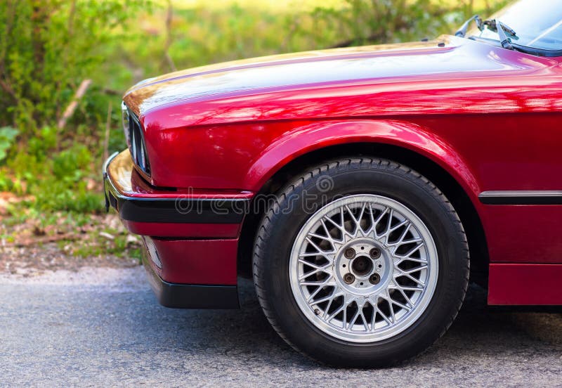 Front Left Side of an Old German Car Stock Image - Image of history ...