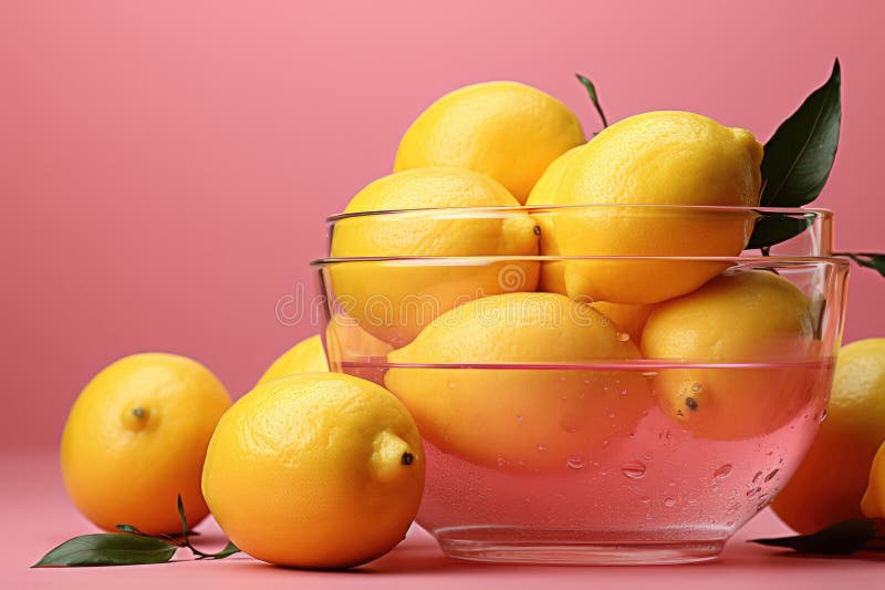 Front Lemon View with Sliced ??lemon Inside the Plate on the P Stock ...