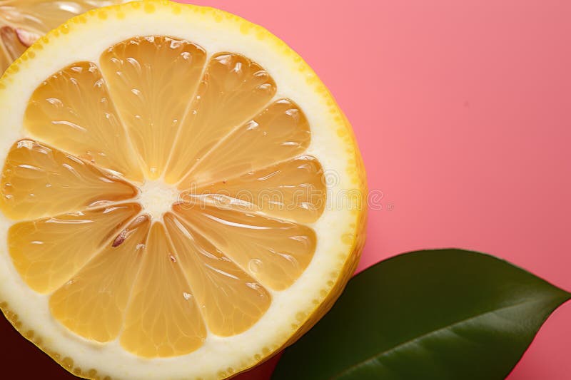 Front Lemon View with Sliced ??lemon on the P Stock Illustration ...