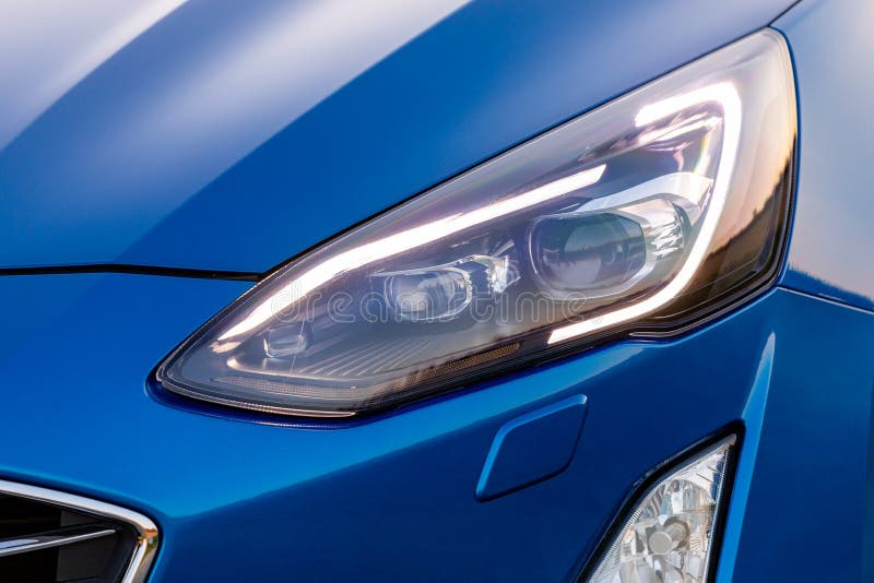 Front light of a car stock photo. Image of automotive - 183250816