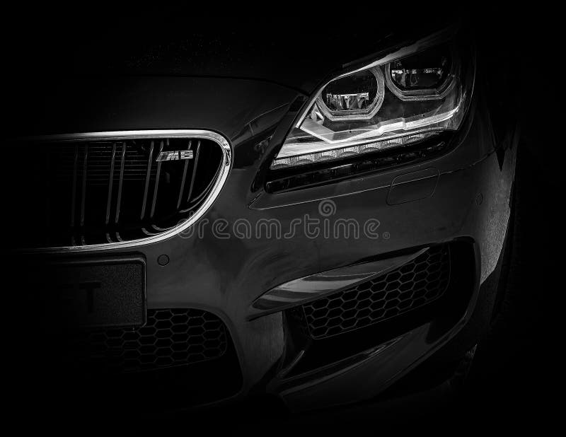 The Front Light of a Modern Luxury Car Editorial Image - Image of ...