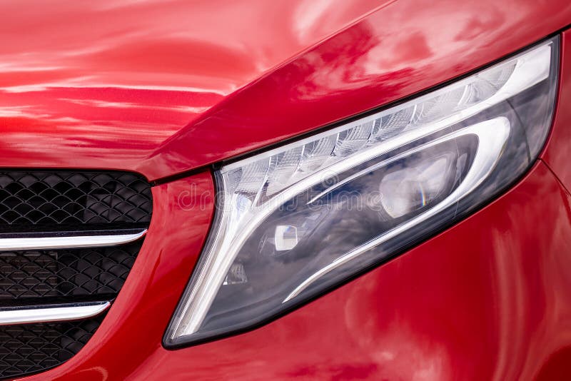 Front light of a car stock photo. Image of transport - 157250100
