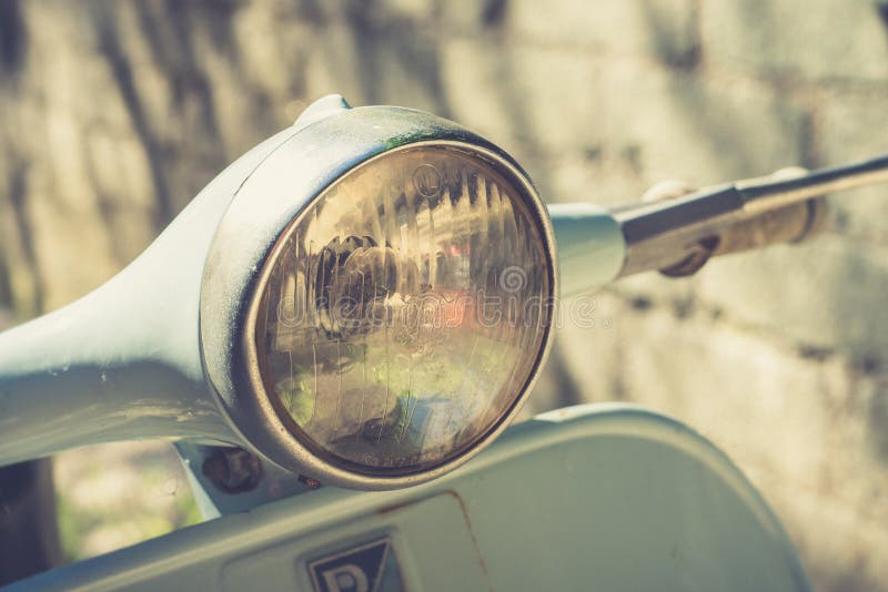Front light vespa special editorial stock photo. Image of european ...