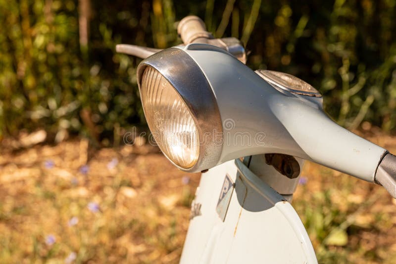 Front light vespa special editorial photo. Image of motorcycle - 223079896