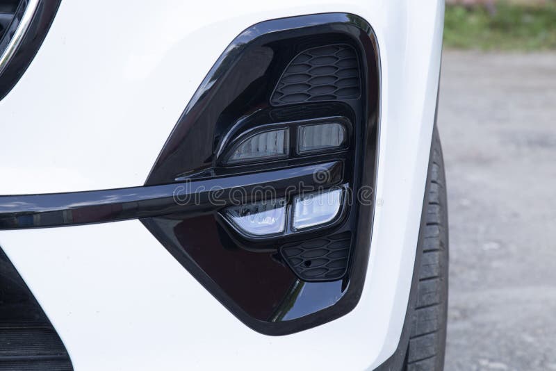 The Front Lights of the Car.Car Lighting Devices Stock Image - Image of ...