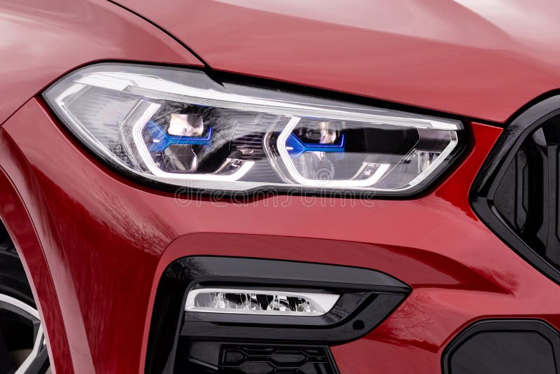 Front lights of a car stock image. Image of style, automotive - 213268803