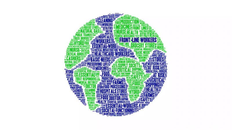 Front Line Workers Animated Word Cloud Stock Video - Video of medicines ...