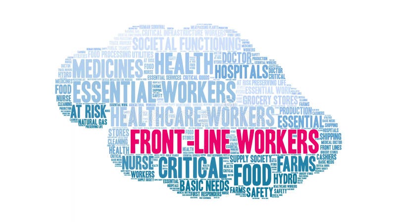 Front Line Workers Animated Word Cloud Stock Footage - Video of medical ...