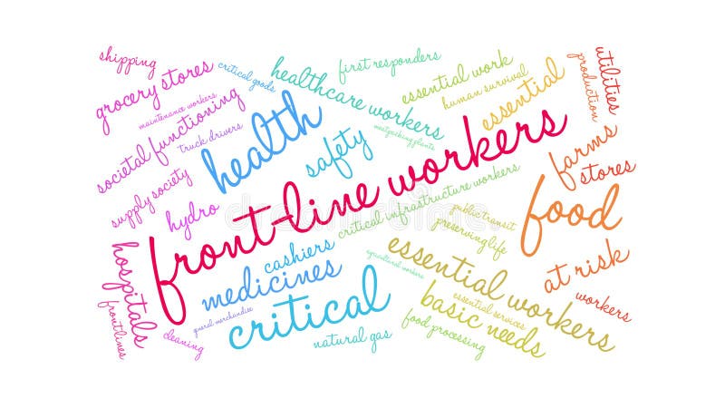 Front Line Workers Animated Word Cloud Stock Video - Video of medicines ...