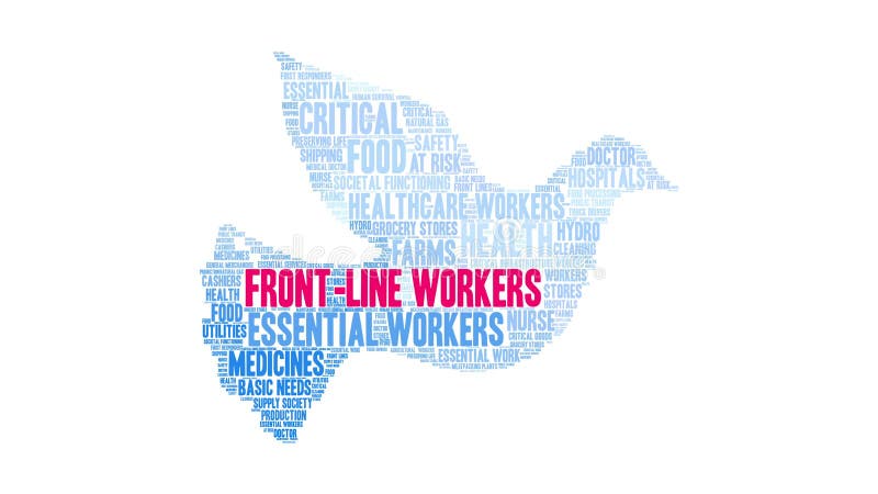 Front Line Workers Animated Word Cloud Stock Video - Video of medicines ...