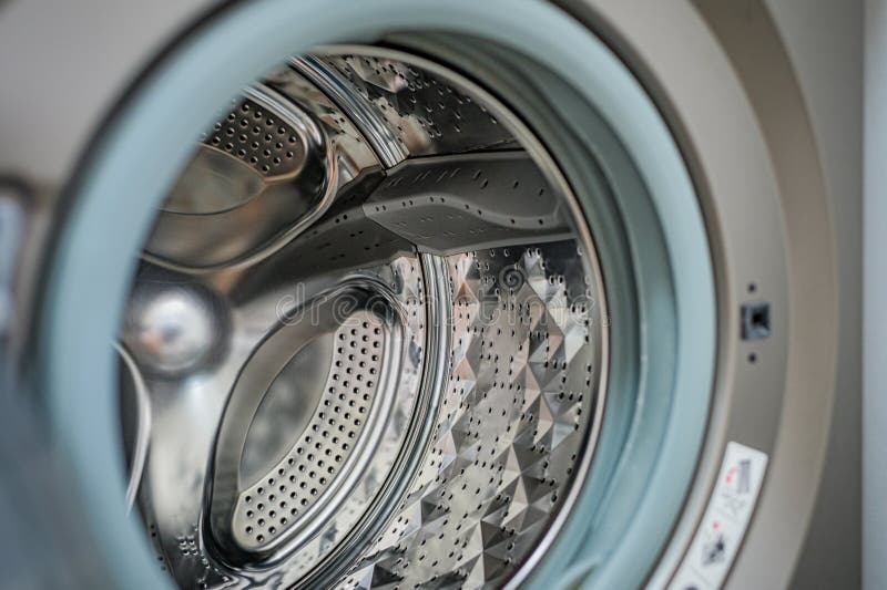A Front Load Washer with Door Open. Stock Image - Image of chores ...