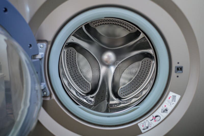 A Front Load Washer with Door Open. Stock Image - Image of clinic ...