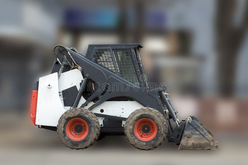 Front loader Bobcat. stock image. Image of transport - 174178601