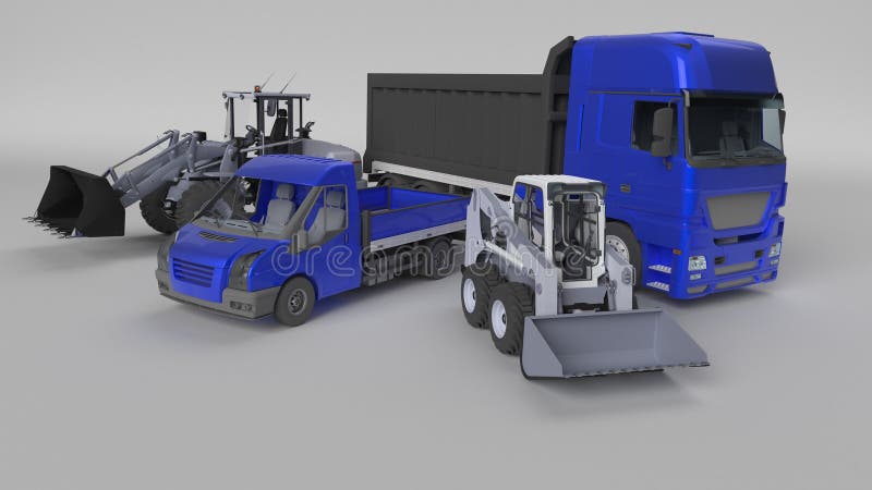 Front Loader Digger Isolated Stock Illustration - Illustration of ...