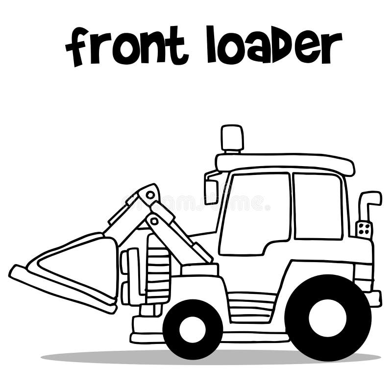 Cartoon Front Loader Stock Illustrations – 483 Cartoon Front Loader ...
