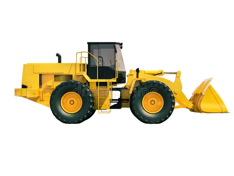 Front loader isolated stock photo. Image of assembly - 34046632
