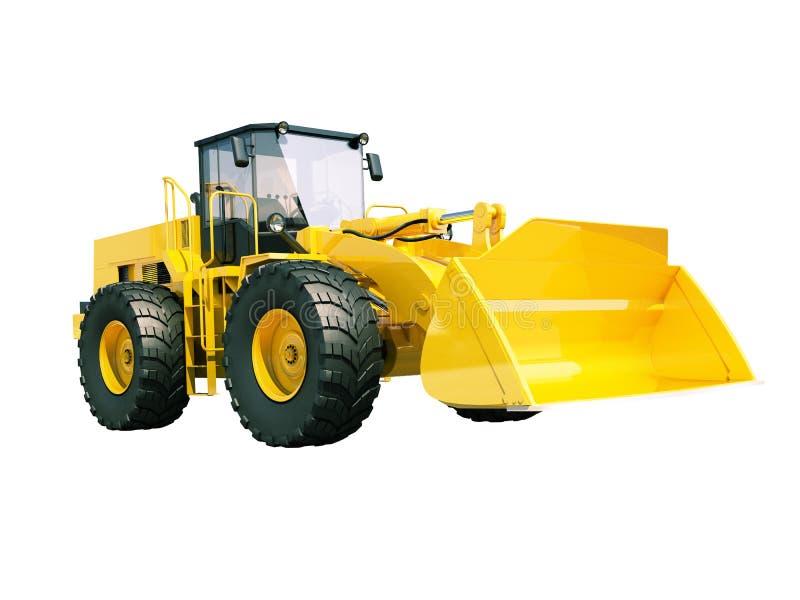 Front loader isolated stock photo. Image of assembly - 34046632
