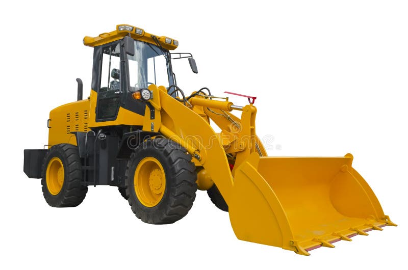 Bulldozer, front view stock image. Image of diesel, background - 16562151