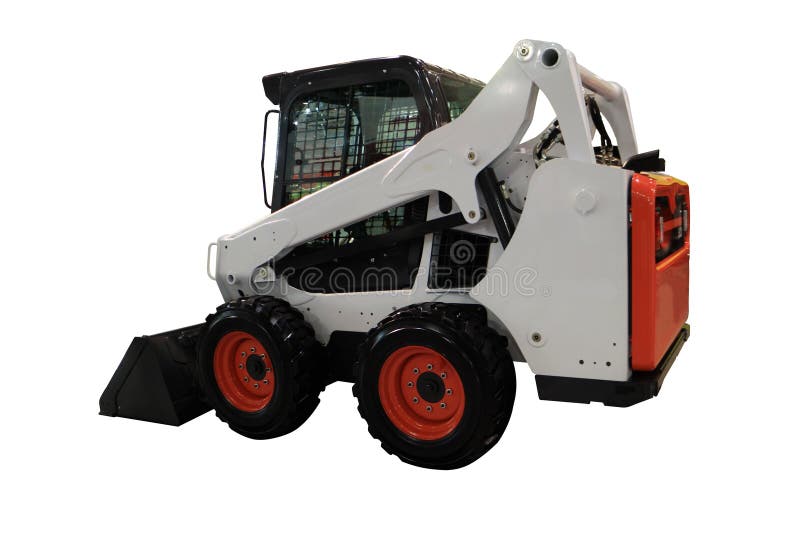 Front Loader. Isolated on White Stock Photo - Image of isolate, agro ...