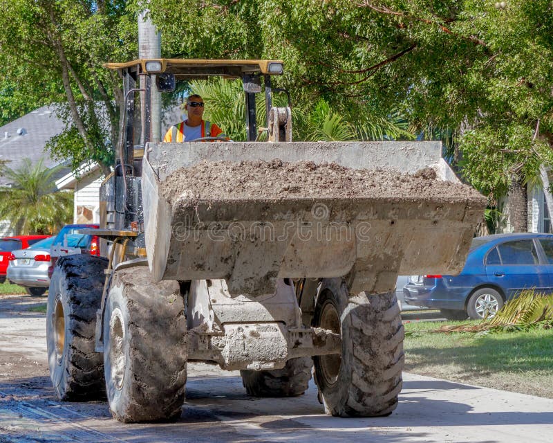 Front loader editorial image. Image of scoop, excavating - 50993290