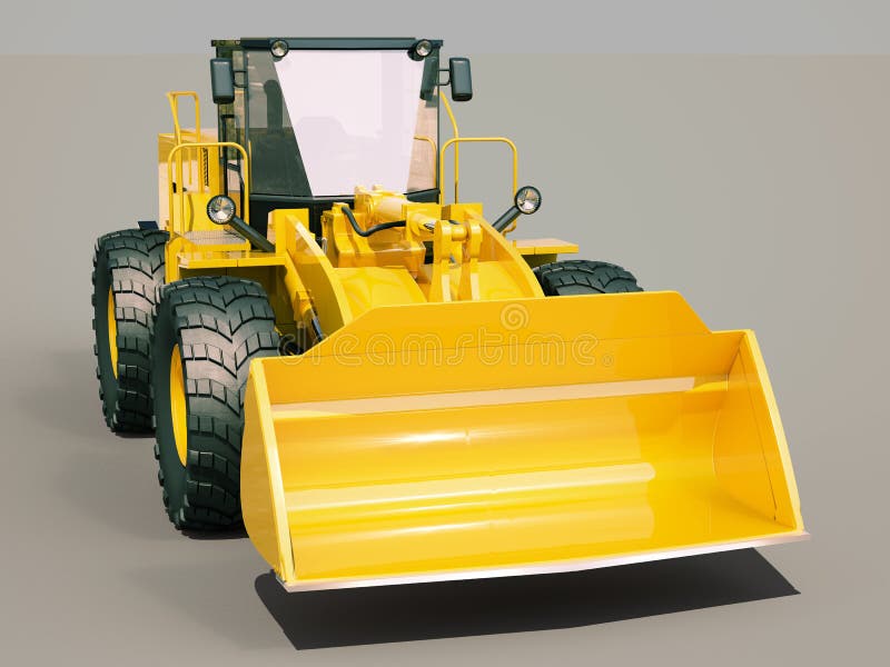 Front loader isolated stock photo. Image of assembly - 34046632