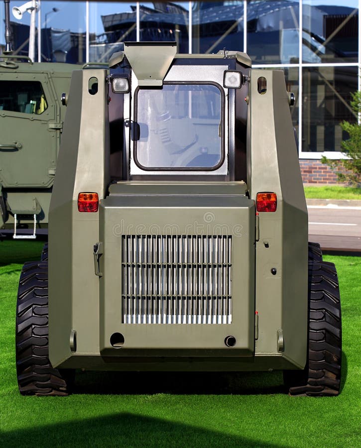 Big loader on the base stock photo. Image of digger - 183678760