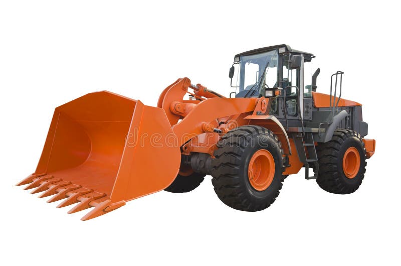 Front loader side view stock image. Image of construct - 144193689