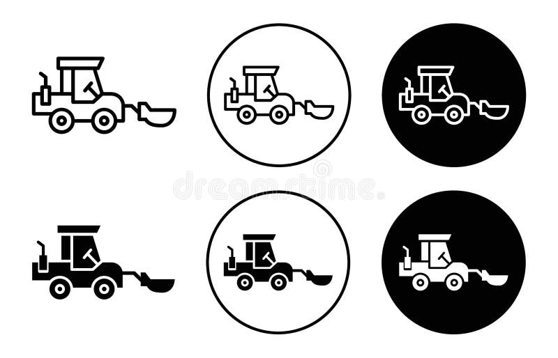 Front Loader truck icon stock vector. Illustration of loader - 325748880