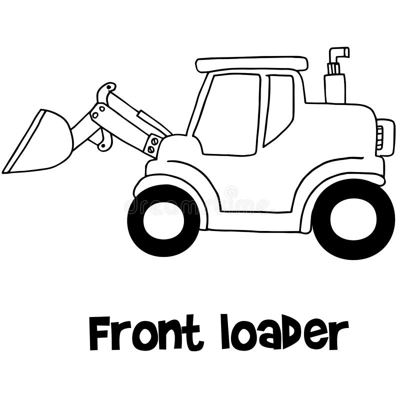 Cartoon Front Loader Stock Illustrations – 483 Cartoon Front Loader ...