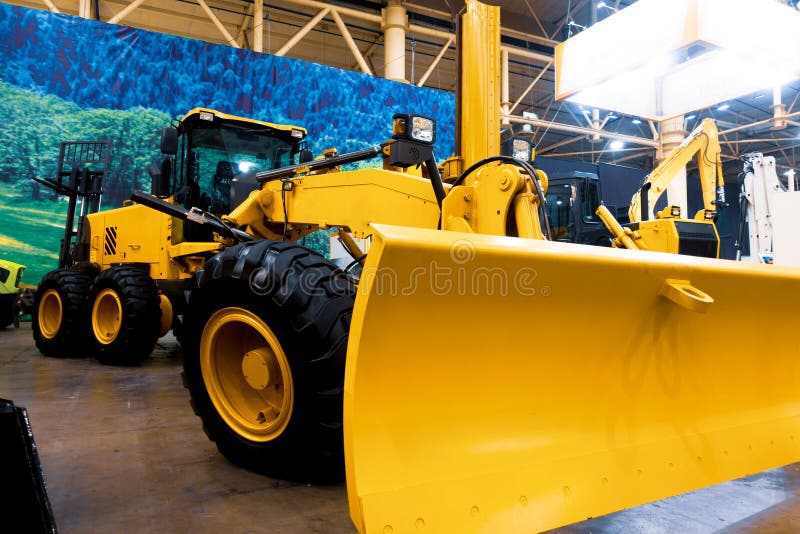 Front Loader with Yellow Bucket Stock Photo - Image of machine, concept ...