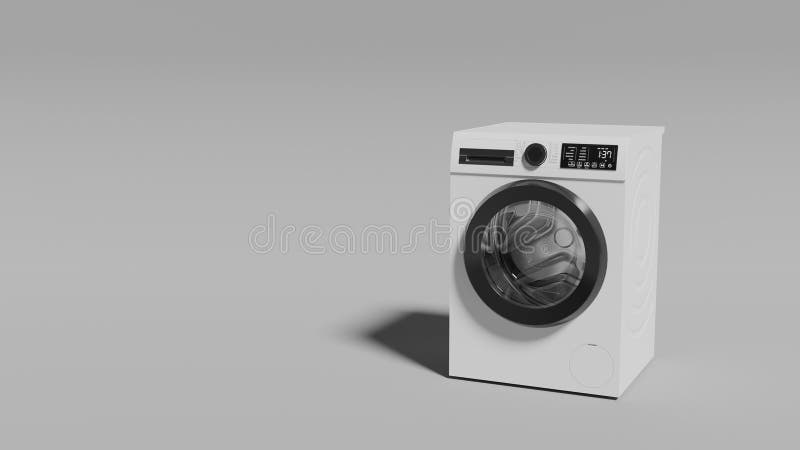 Front-loading Washing Machine, Modern Design, Digital Display, White ...