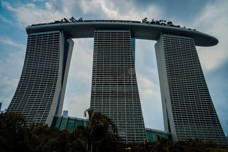 Front of Marina Bay Sands stock photo. Image of architecture - 369086716