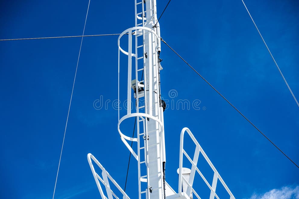 Front Mast of a Car Ferry.. Stock Photo - Image of cruise, front: 357161800