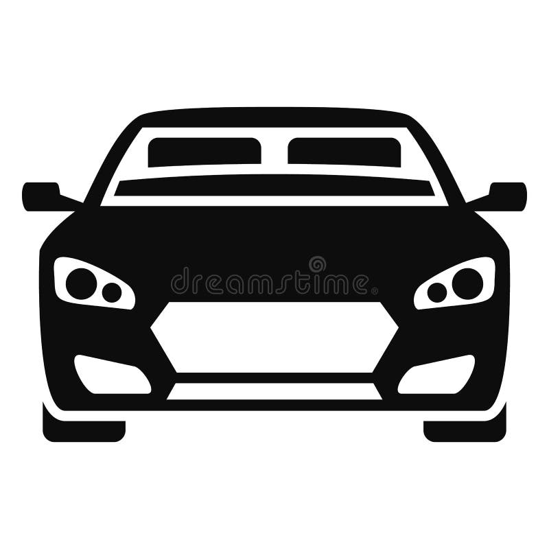 Front Modern Car Icon, Simple Style Stock Vector - Illustration of ...