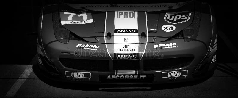 The Front of a Modern GTE Racing Car Editorial Stock Photo - Image of ...