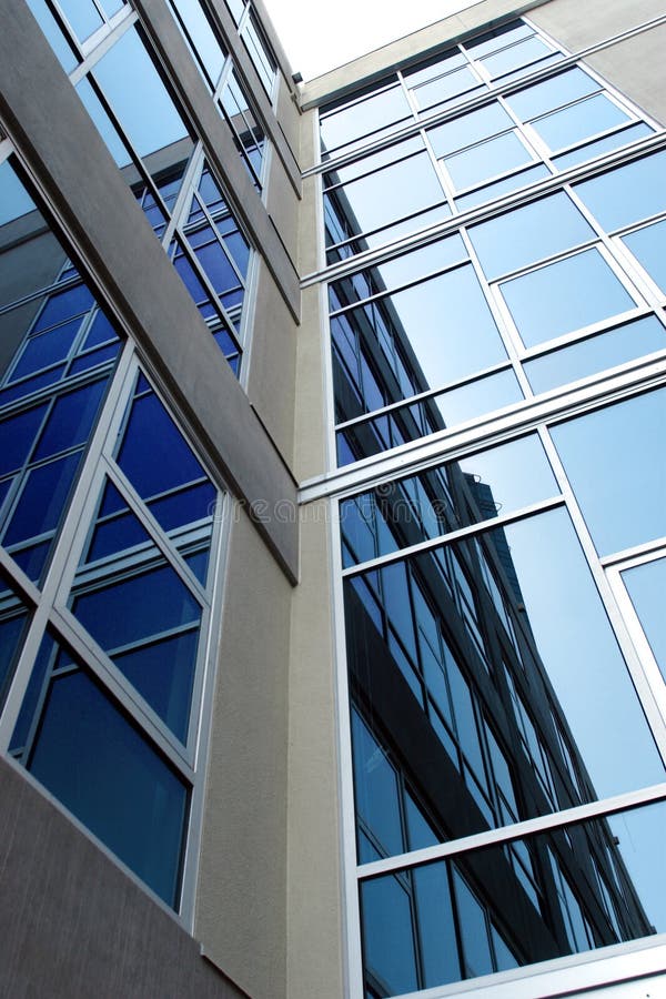 The Front of a Modern Loft Building Stock Image - Image of mansion ...