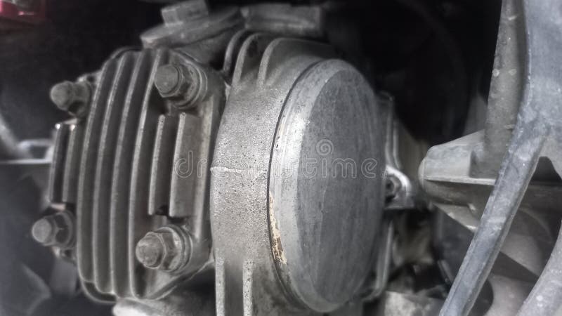 The Front of the Motor Vehicle Engine Looks Clean Stock Photo - Image ...