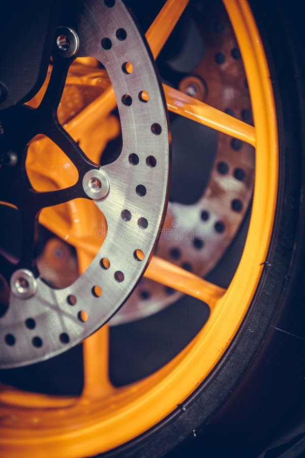 Front Motorcycle Disk Brake Stock Photo - Image of motorcycle ...