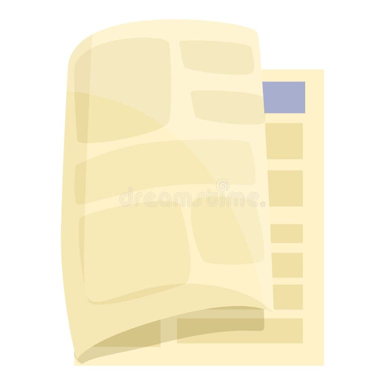Front Newspaper Icon, Cartoon Style Stock Vector - Illustration of ...